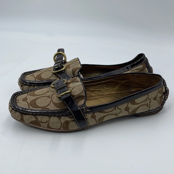 Coach | Shoes | Coach Signature Brown Loafer | Poshmark